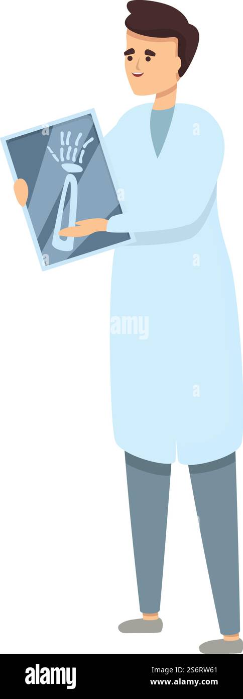 Hospital xray doctor icon cartoon vector. Medical radiology. Scan ...