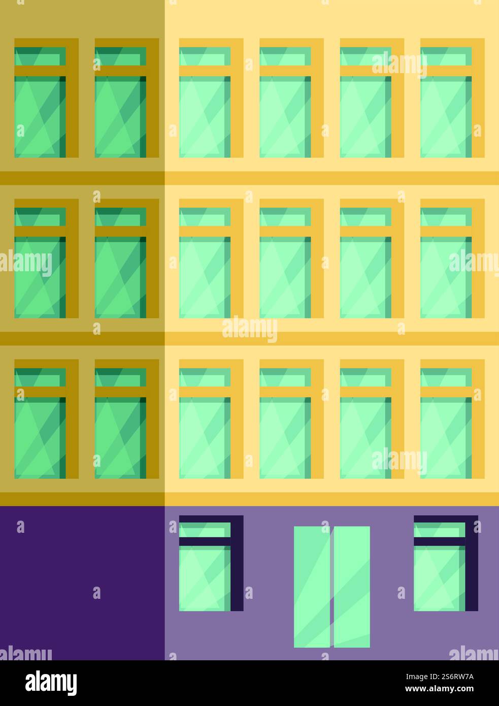 Residential building icon cartoon vector. Apartment house. City ...