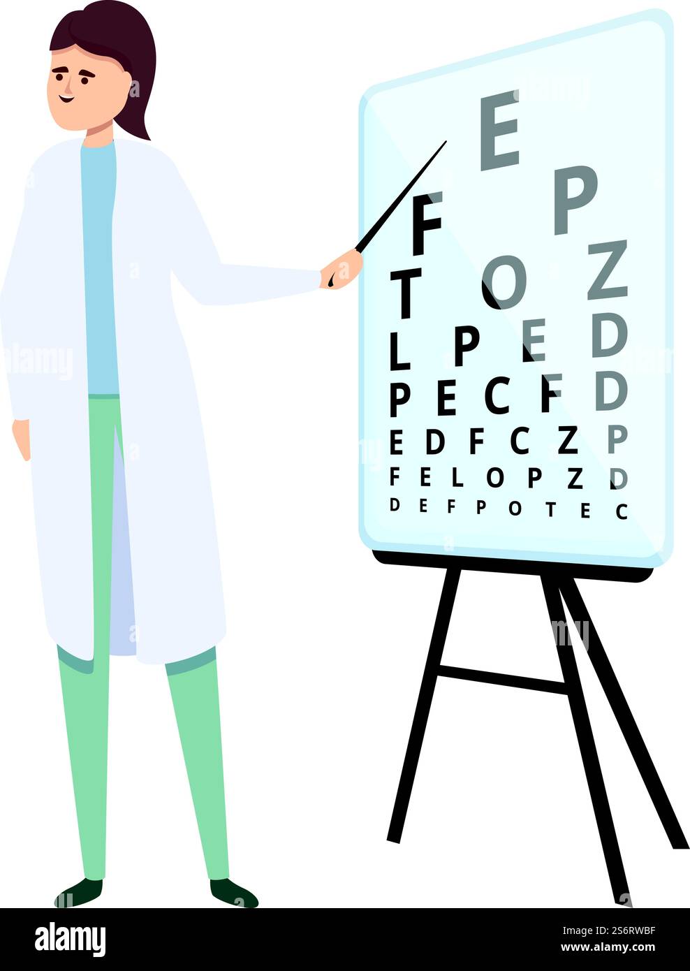 Optometrist icon cartoon vector. Eye ophthalmology. Optical sight ...