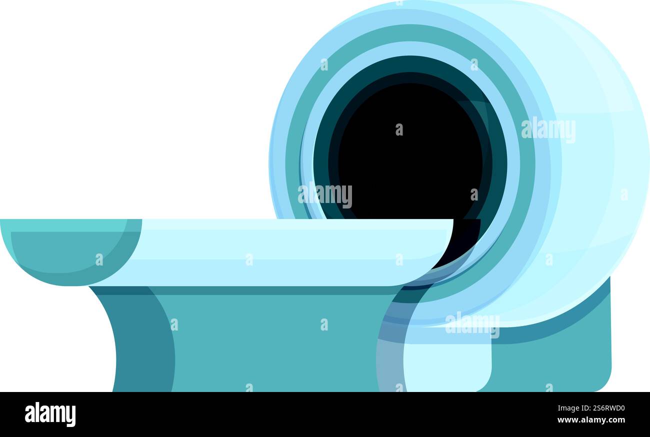 Mri scan icon cartoon vector. Tomography machine. Medical scanner. Mri ...