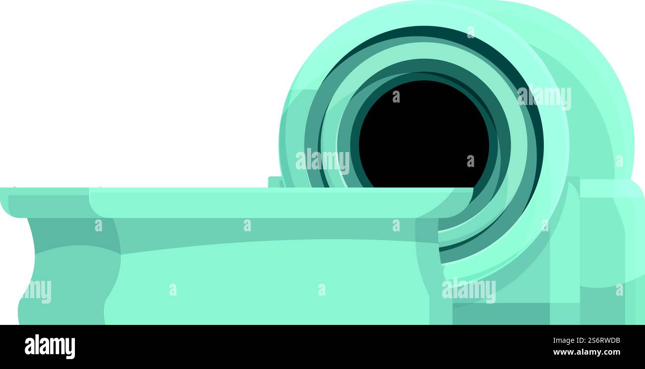 Mri examination icon cartoon vector. Medical machine. Radiology scanner ...