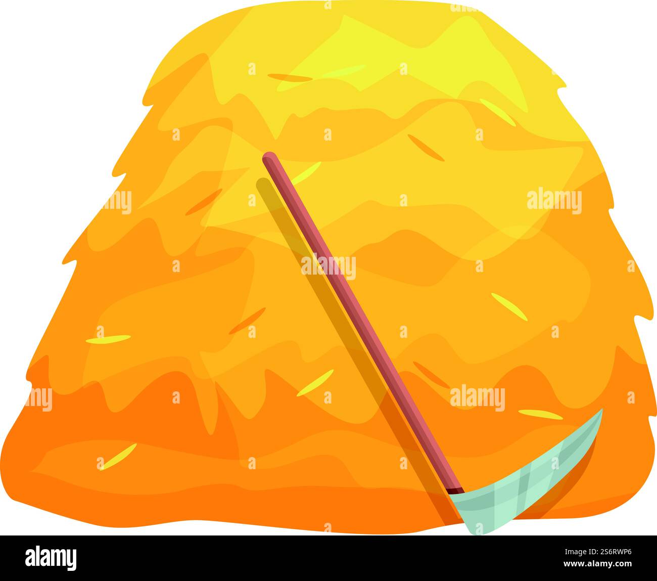 Bale hay icon cartoon vector. Farm stack. Wheat grass. Bale hay icon ...