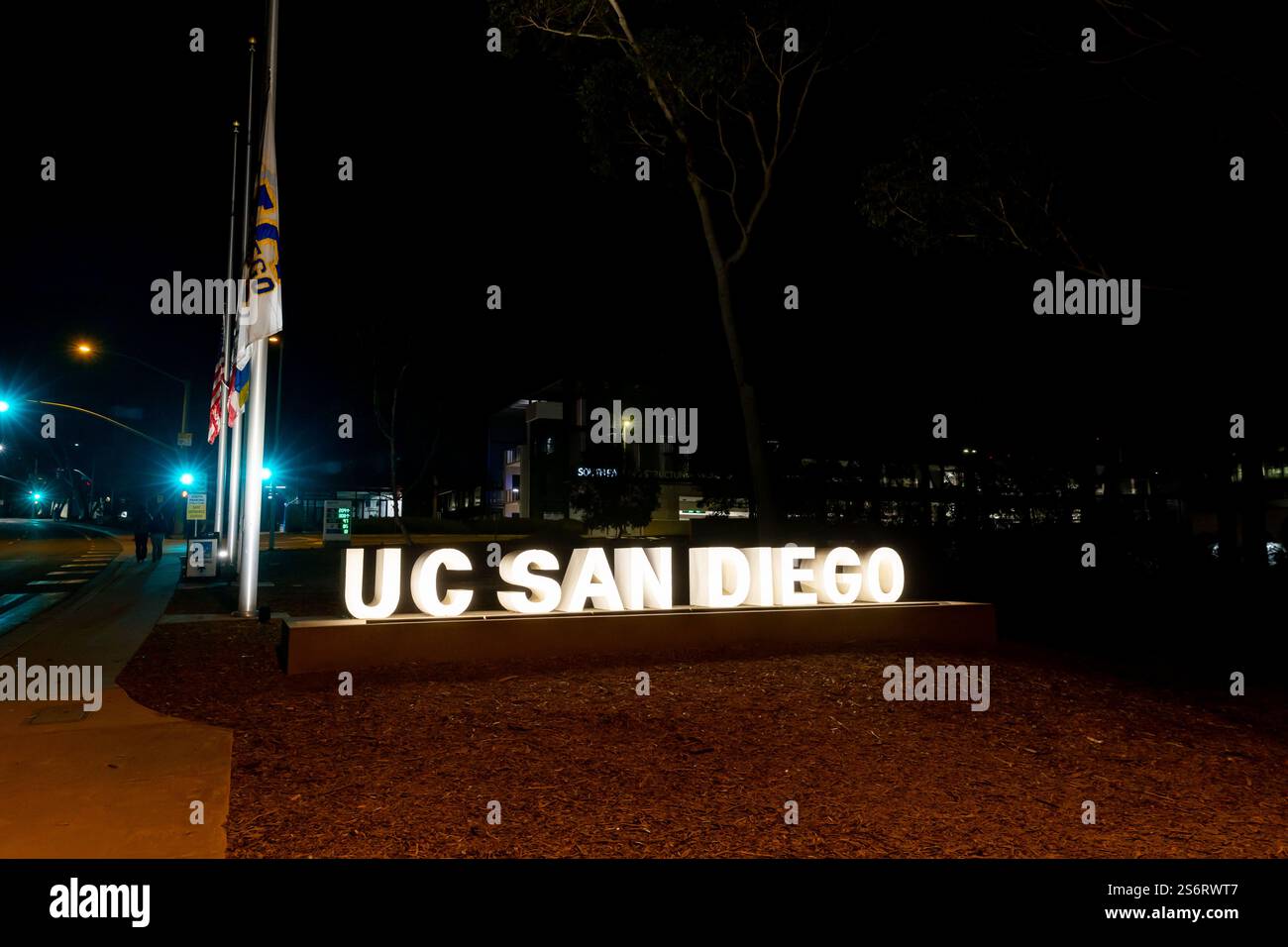 La Jolla, CA - January 11, 2025: Sign for entrance to UC San Diego ...