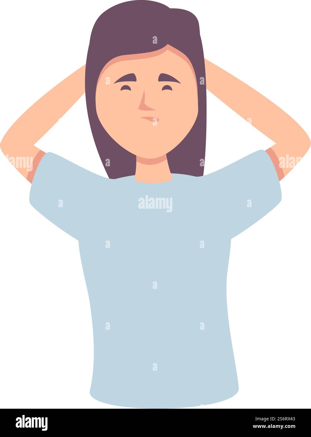 Memory icon cartoon vector. Woman dementia. Positive face. Memory icon ...