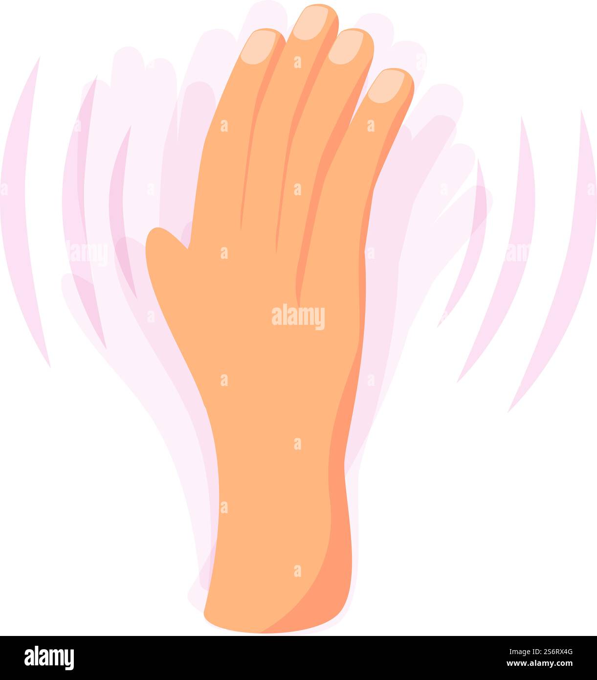 Shake hand icon cartoon vector. Panic attack. Mental stress. Shake hand ...