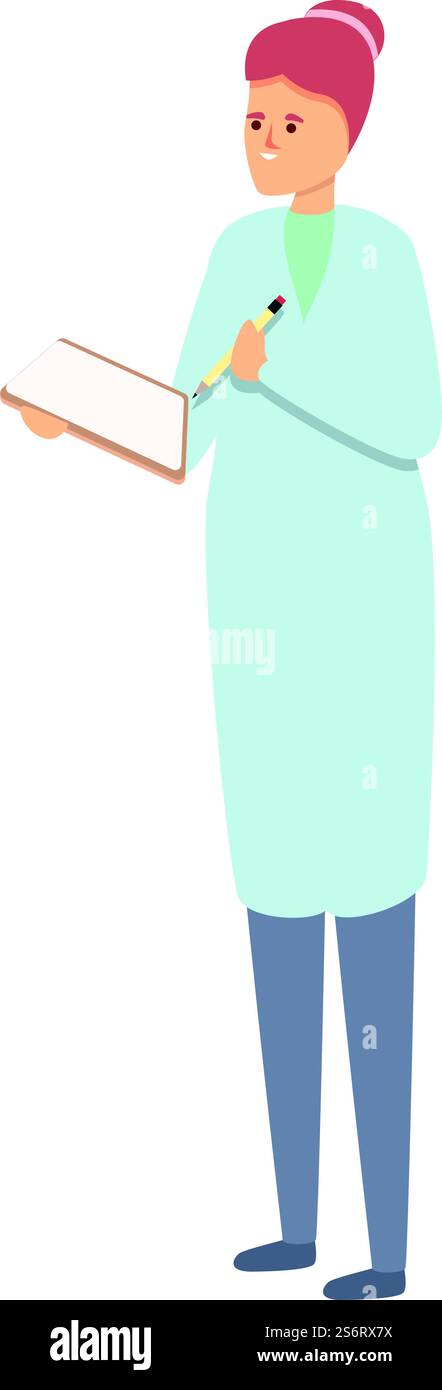 Lab chemist icon cartoon vector. Research scientist. Medical test. Lab ...