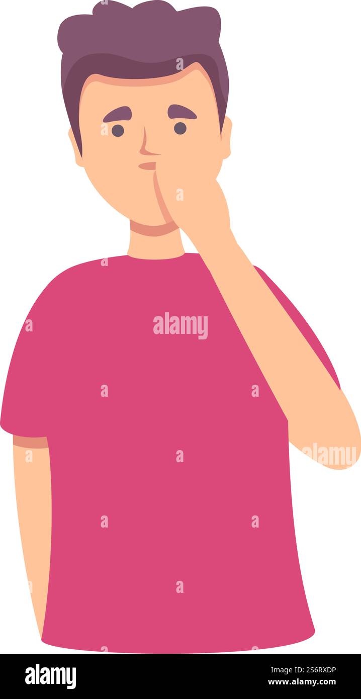 Student deaf icon cartoon vector. Disabled people. Disability person ...