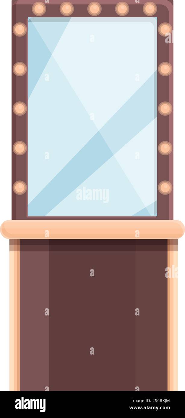 Salon mirror icon cartoon vector. Beauty hairdresser. Beauty haircut ...