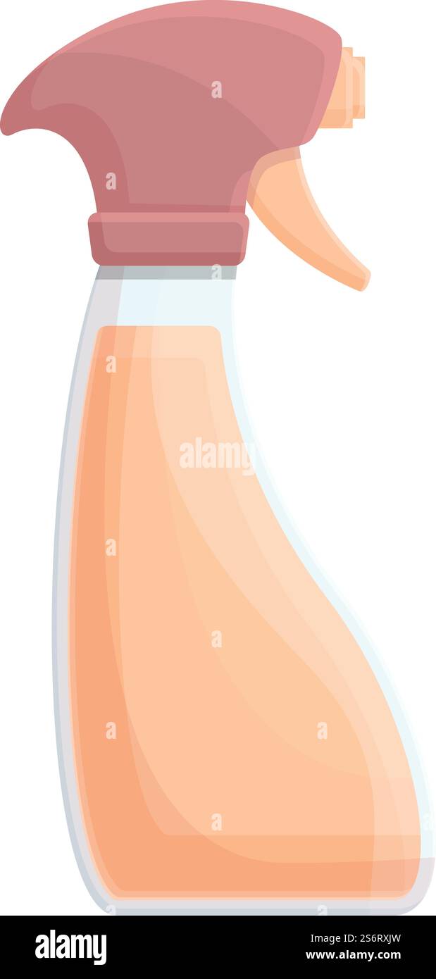 Spray bottle icon cartoon vector. Water plastic. Disinfect ...