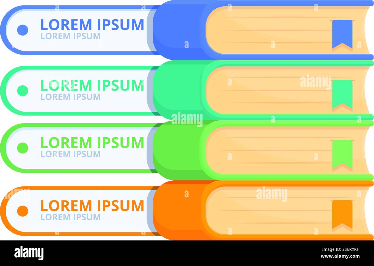 Bookmarks tutorial icon cartoon vector. Page bookmark. Virtual product ...