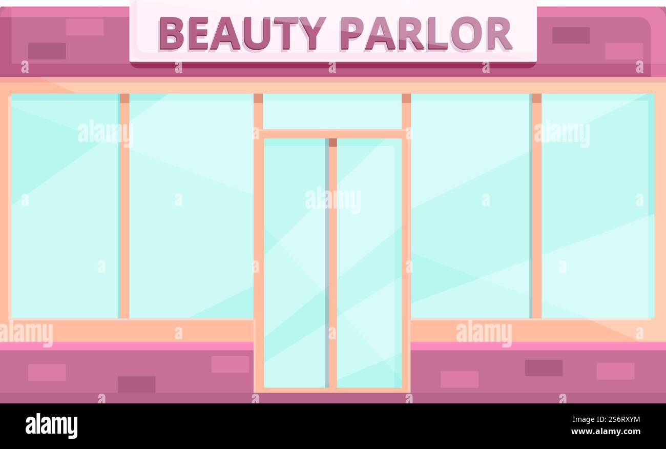 Beauty parlor icon cartoon vector. Interior salon. Barber shop. Beauty ...