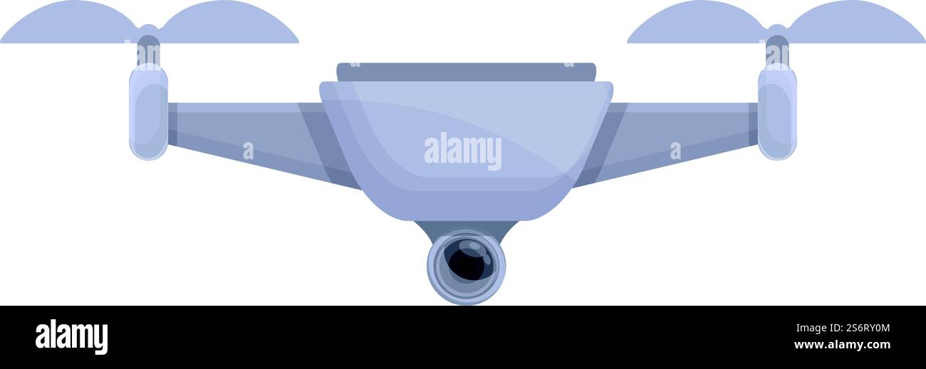 Aerial videography icon cartoon vector. Camera drone. Video control ...