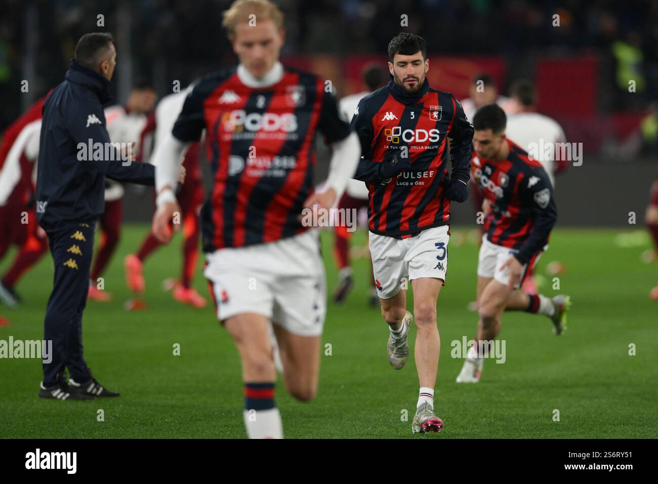 Stadio Olimpico, Rome, Italy. 17th Jan, 2025. Serie A Football; Roma versus Genoa; Genoa CFC ...