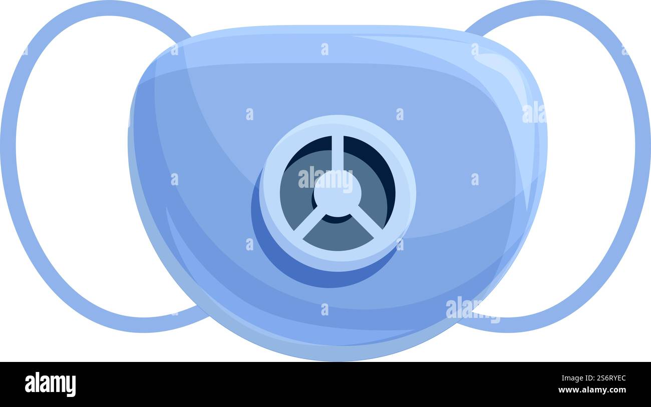 Medical mask icon cartoon vector. Face safety. Surgical doctor. Medical ...