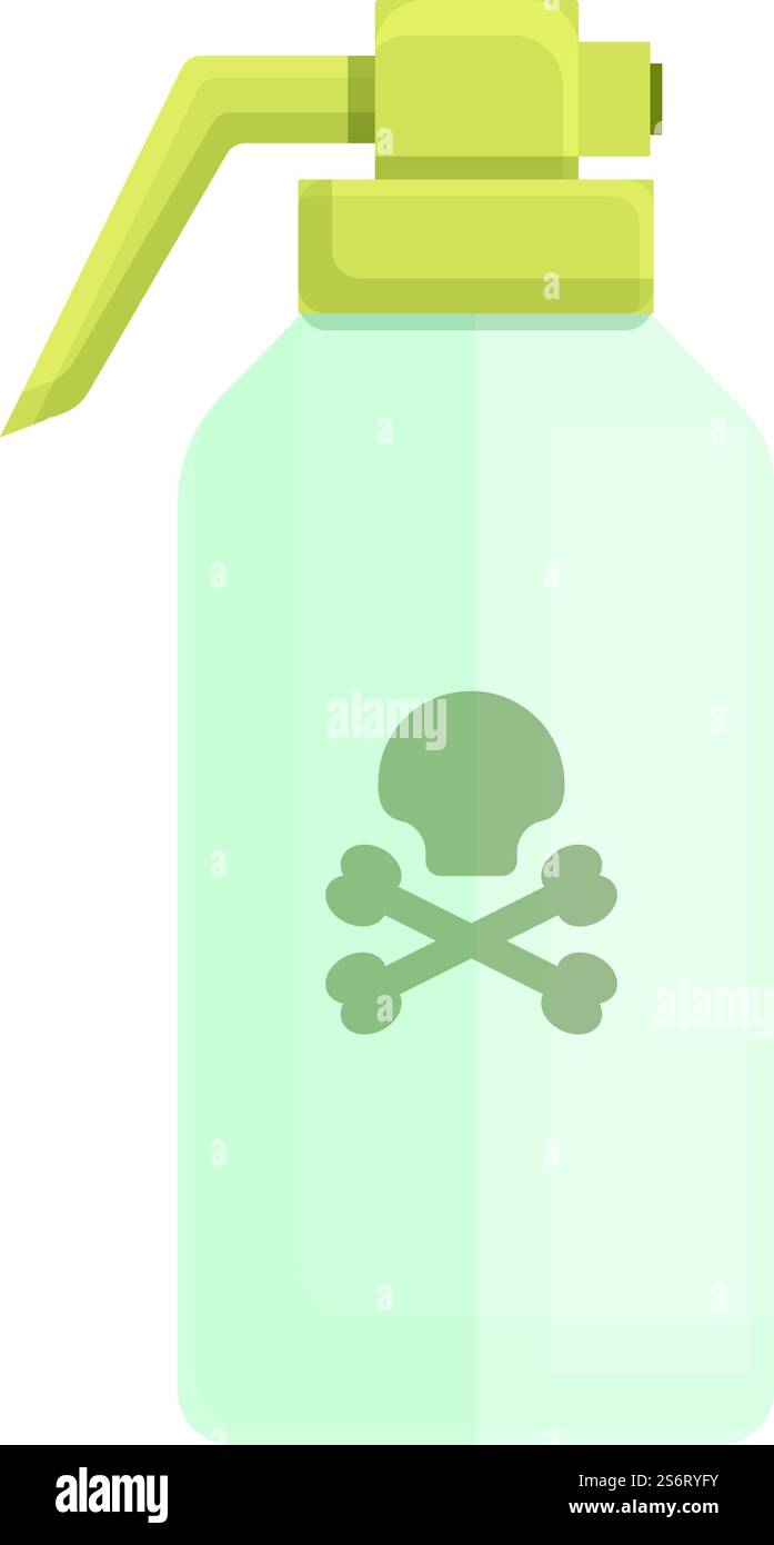 Chemical pot icon cartoon vector. Control spray. Mosquito pot. Chemical ...