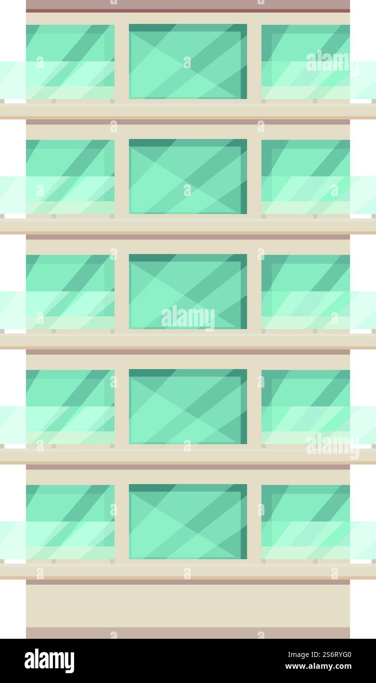 Business multistory icon cartoon vector. Building apartment. City house ...