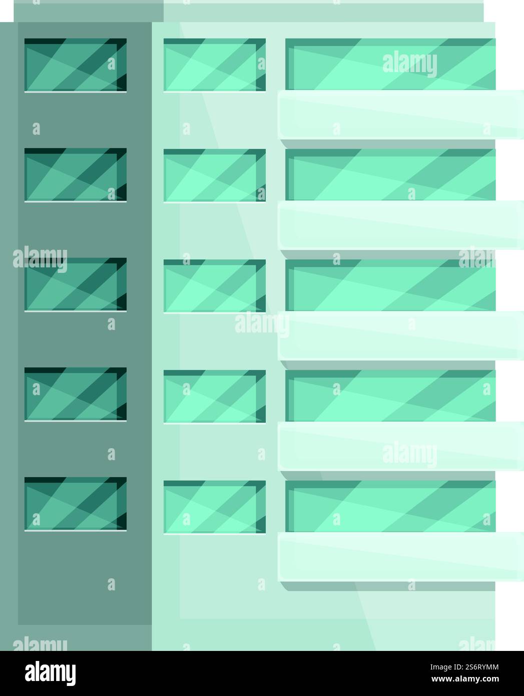 Real multistory icon cartoon vector. Apartment building. Residential ...