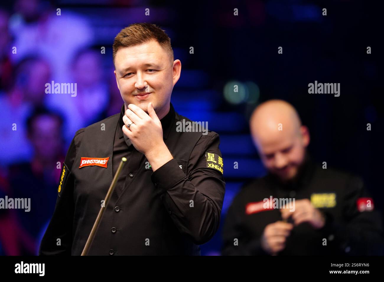 Kyren Wilson during his match against Luca Brecel (not pictured) on day ...