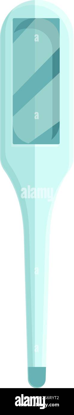 Digital body thermometer icon cartoon vector. Temperature fever ...