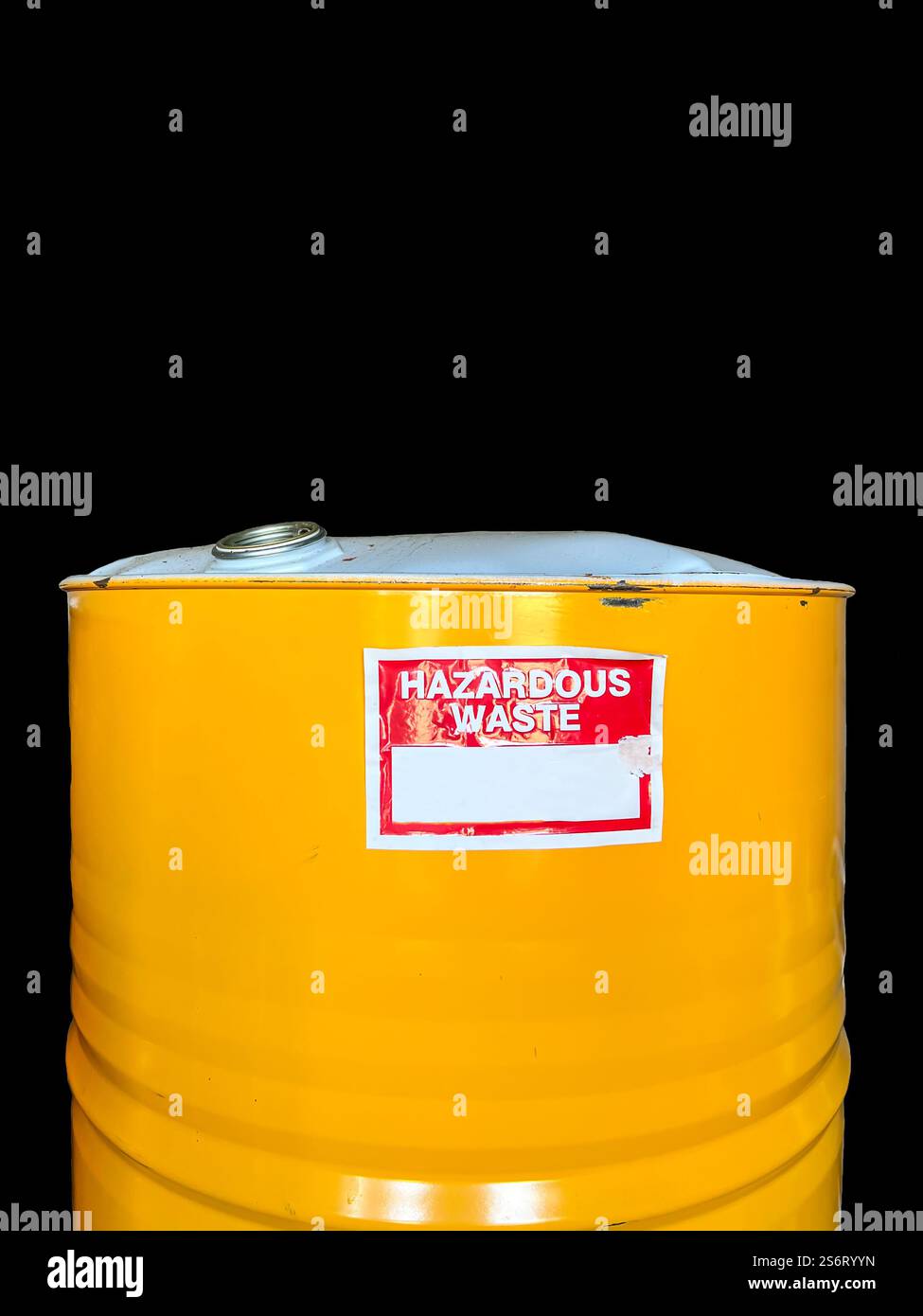 Bulging 55-gallon steel drum at risk to rupture or explode Stock Photo ...