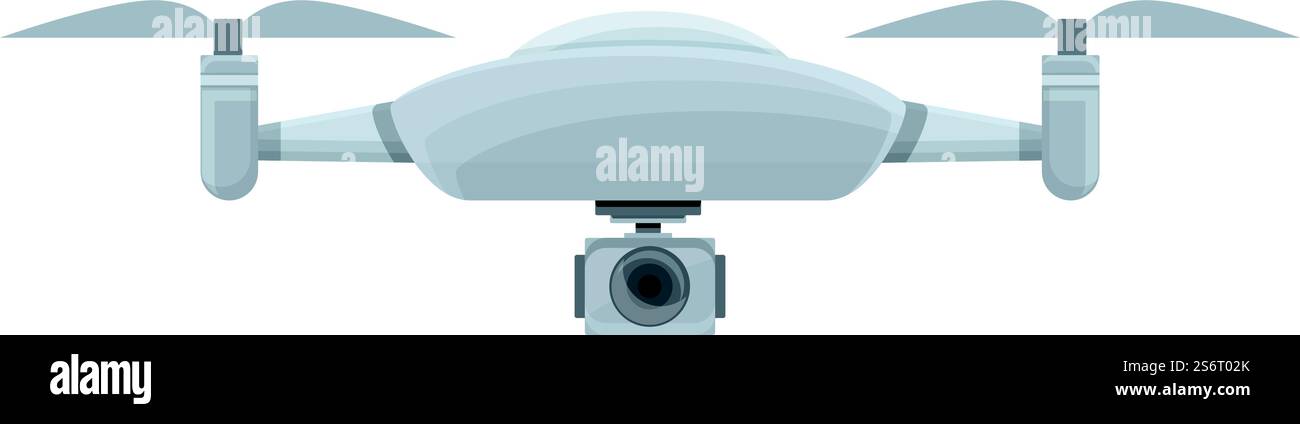 Drone vehicle icon cartoon vector. Aerial control. Video air. Drone ...