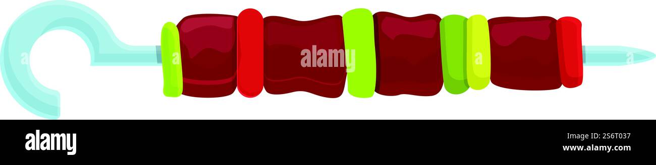 Bbq stick icon cartoon vector. Meat food. Skewer chicken. Bbq stick ...