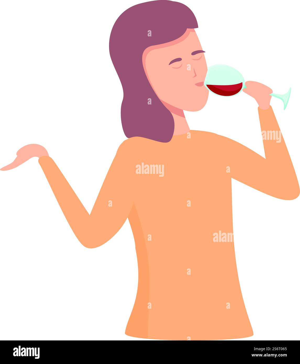 Woman sommelier icon cartoon vector. Wine alcohol. Holding bottle ...
