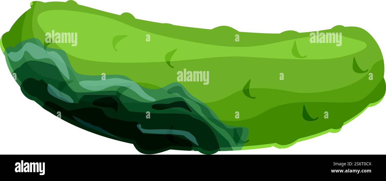 Contaminated cucumber icon cartoon vector. Food bacteria. Waste ...