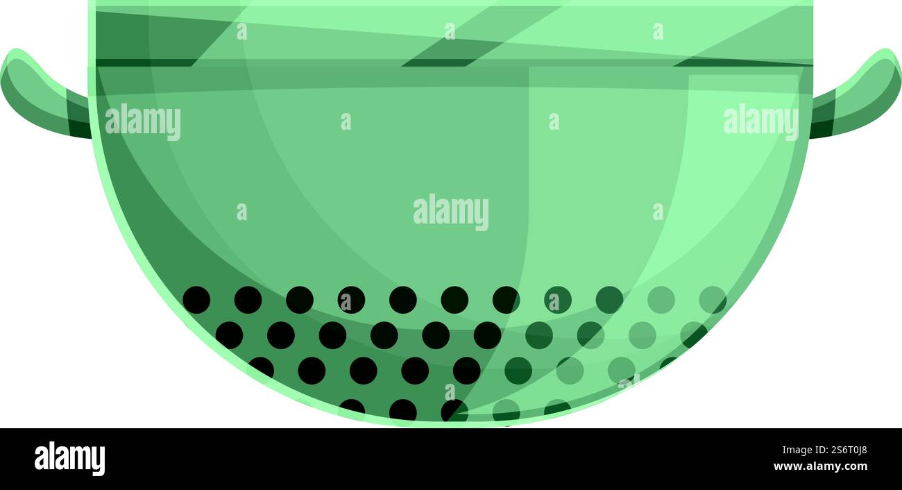 Bakery colander icon cartoon vector. Pasta sieve. Cook boil. Bakery ...