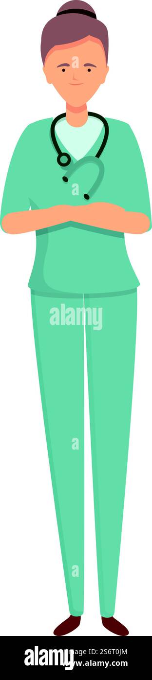 Cute nurse icon cartoon vector. Health care. Help female. Cute nurse ...