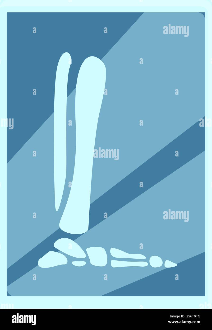 Xray foot scan icon cartoon vector. Bone machine. Medical health. Xray ...