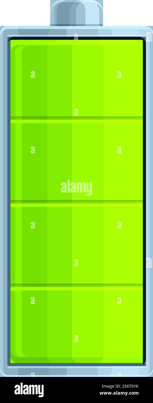 Load battery icon cartoon vector. Charge energy. Full electric. Load ...