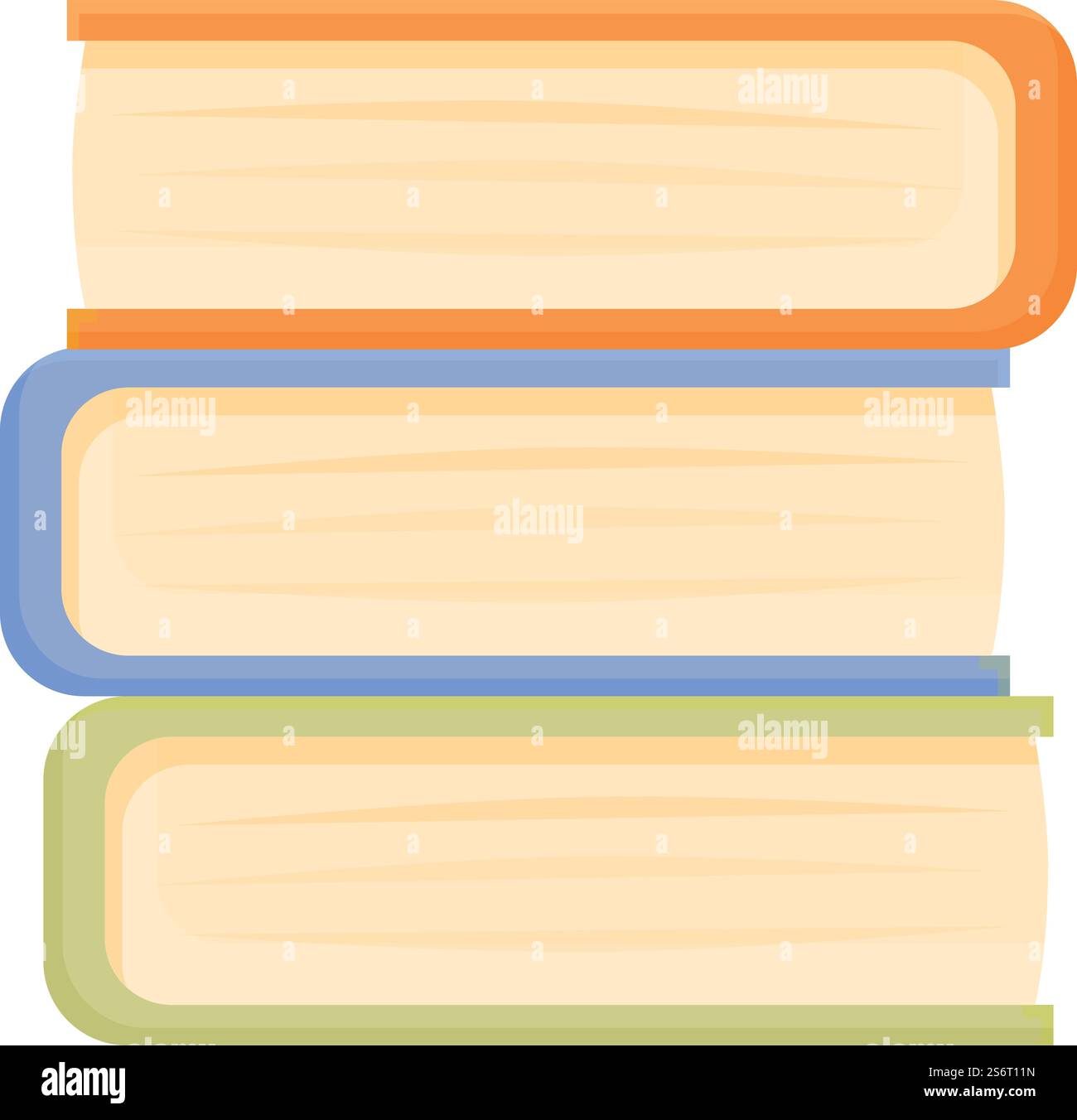 Book stack icon cartoon vector. Pile school. Library textbook. Book ...