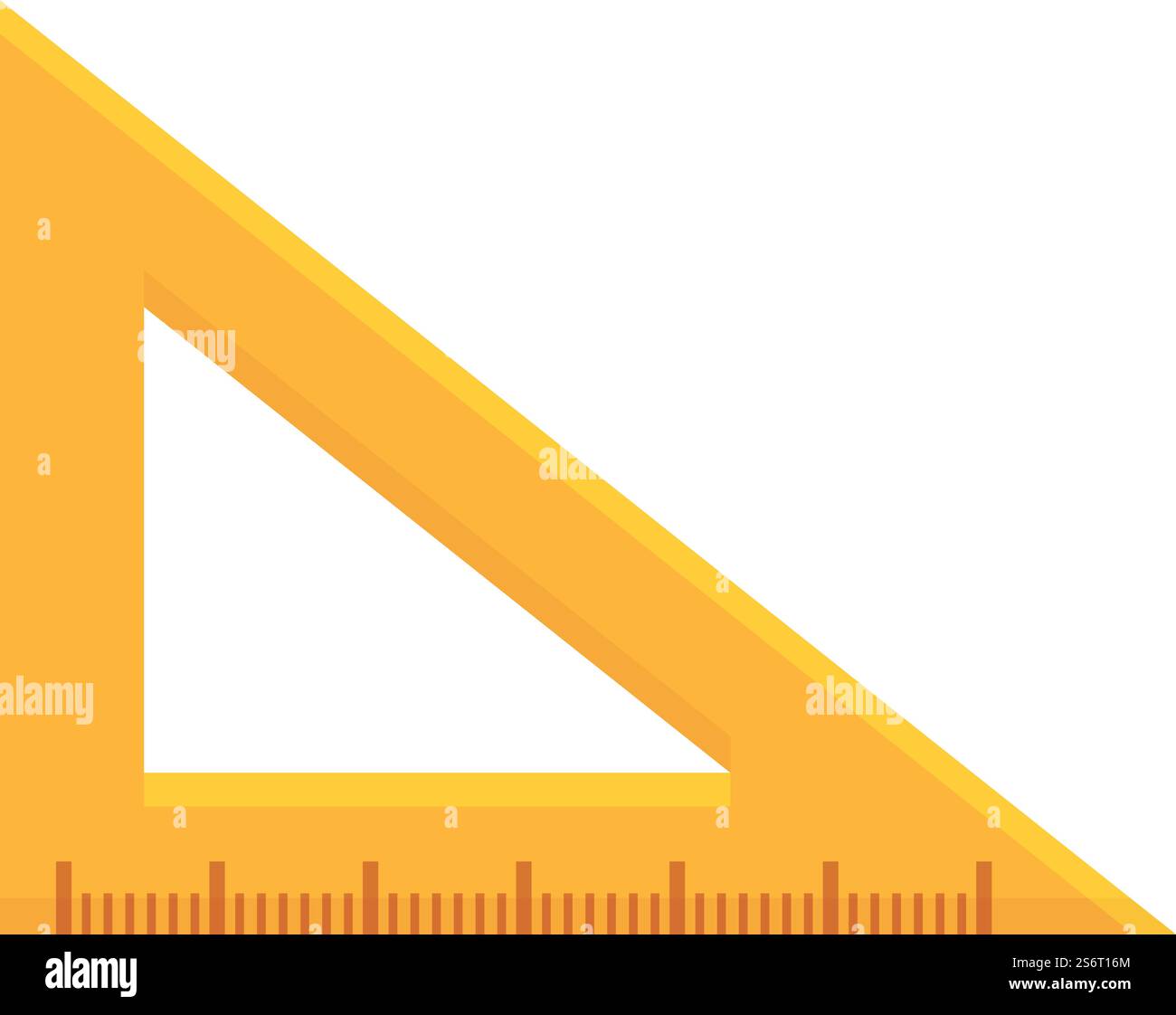Angle ruler icon cartoon vector. Triangle line. Pencil measure. Angle ...