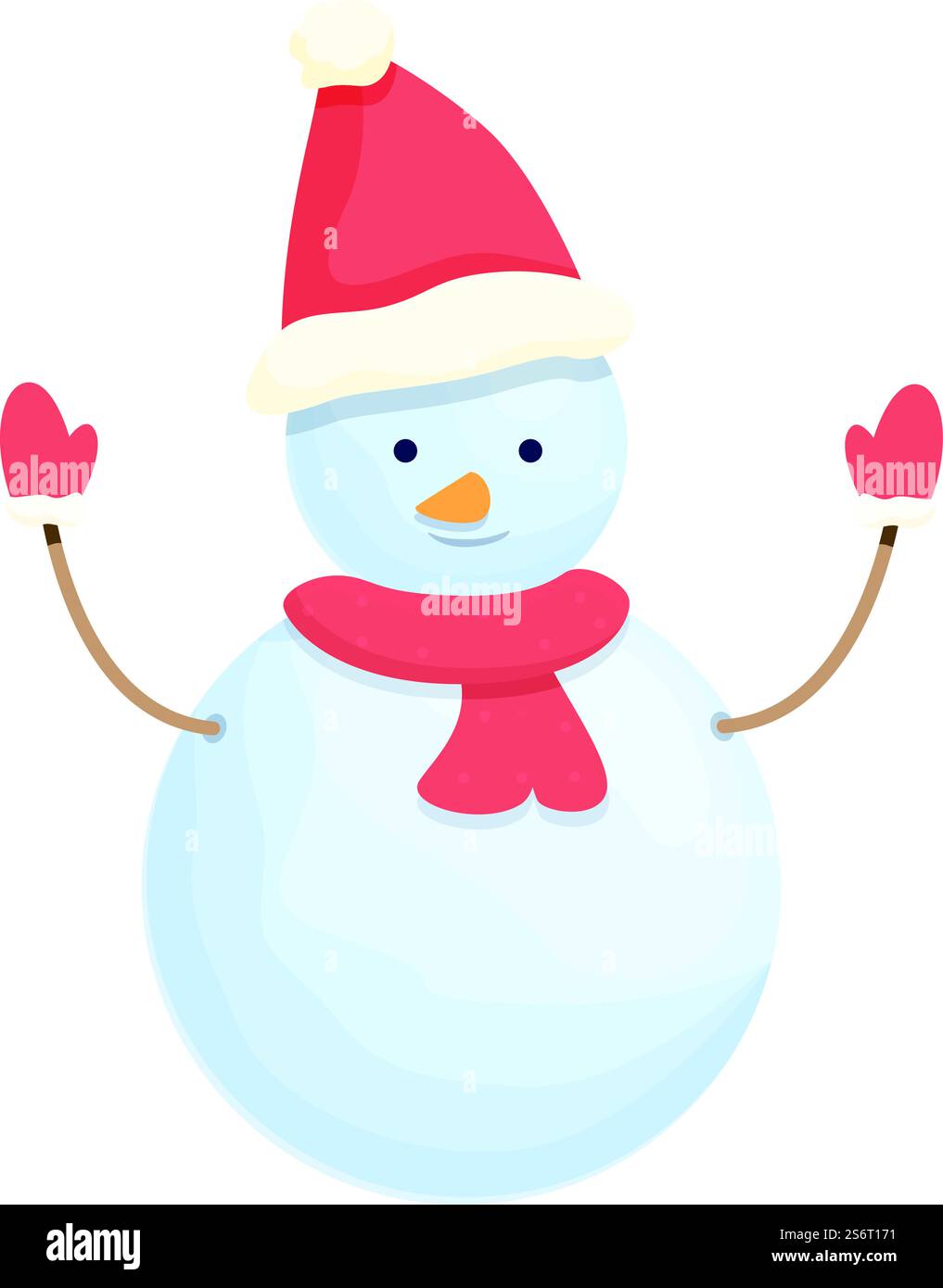 Holiday cute snowball icon cartoon vector. Snow christmas. Winter ice ...