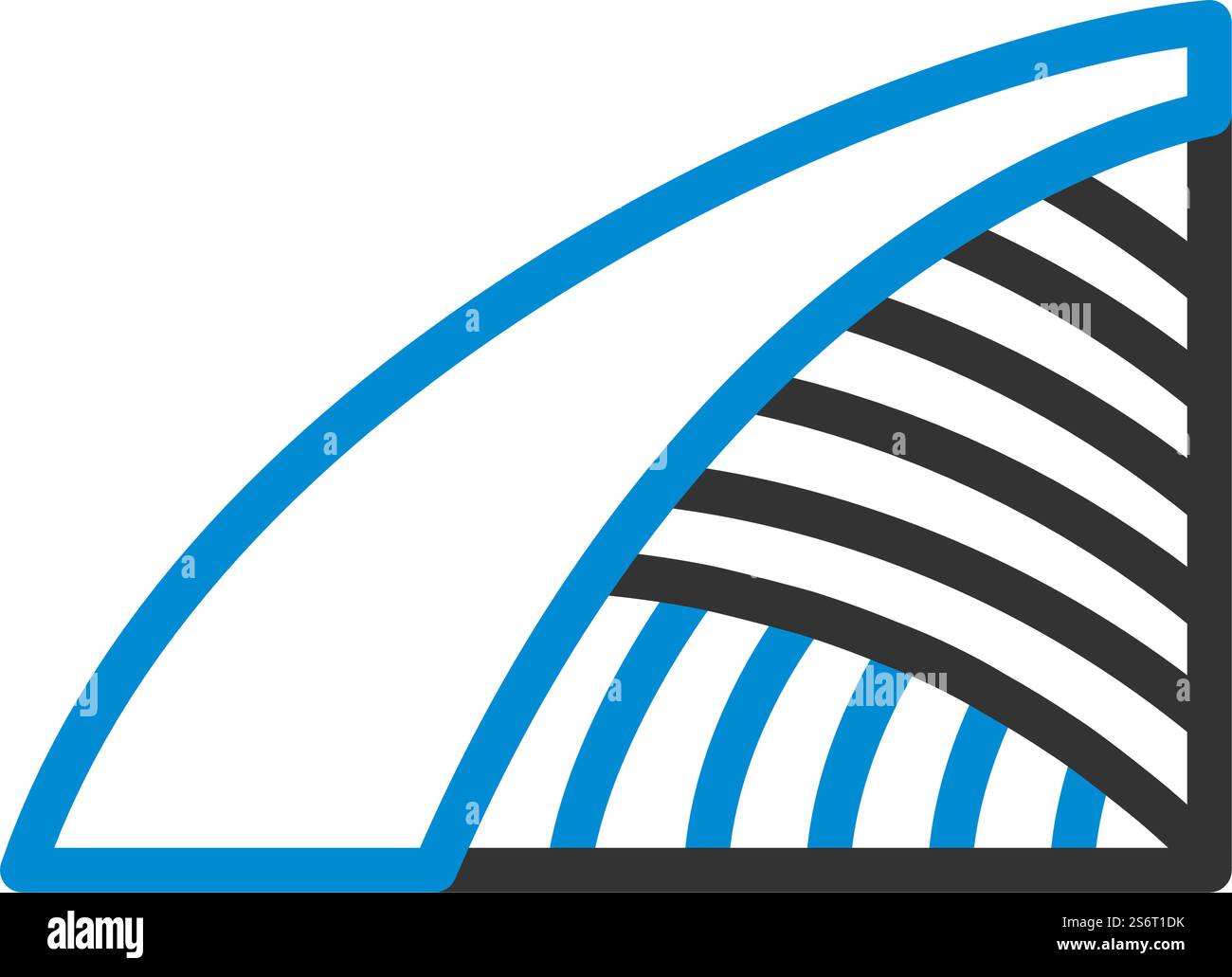 Agriculture Field Icon. Editable Bold Outline With Color Fill Design ...