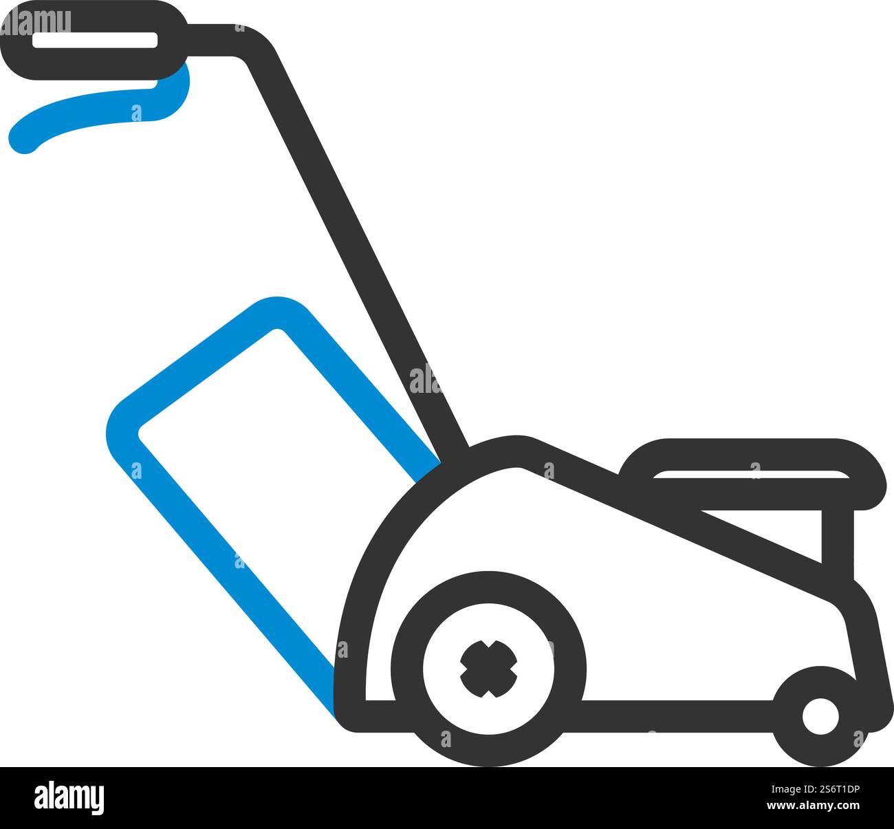Lawn Mower Icon. Editable Bold Outline With Color Fill Design. Vector ...