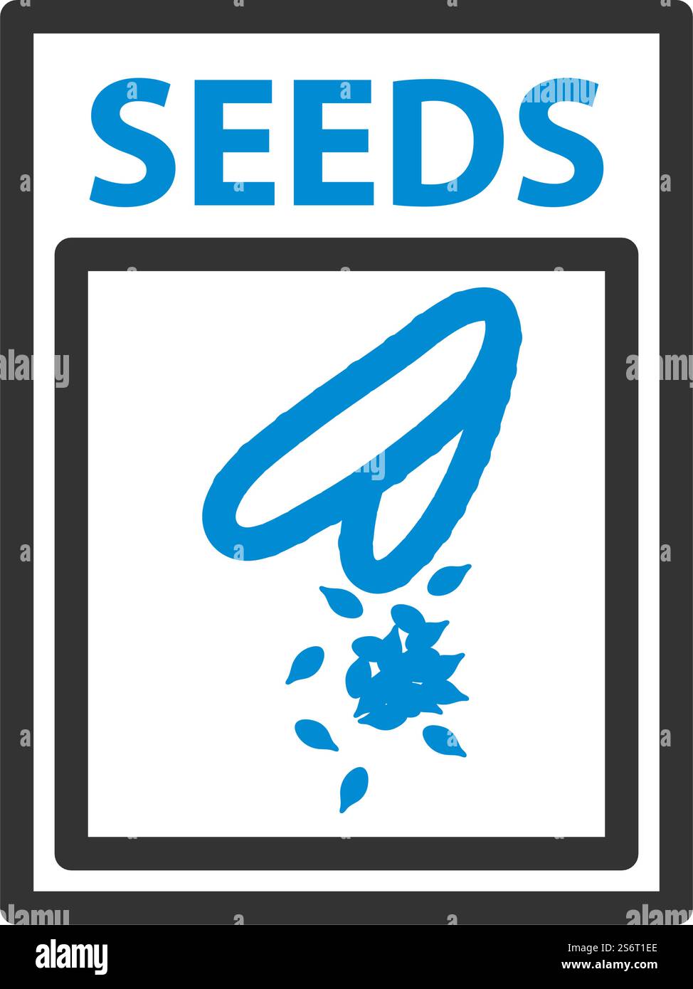 Seed Pack Icon. Editable Bold Outline With Color Fill Design. Vector ...