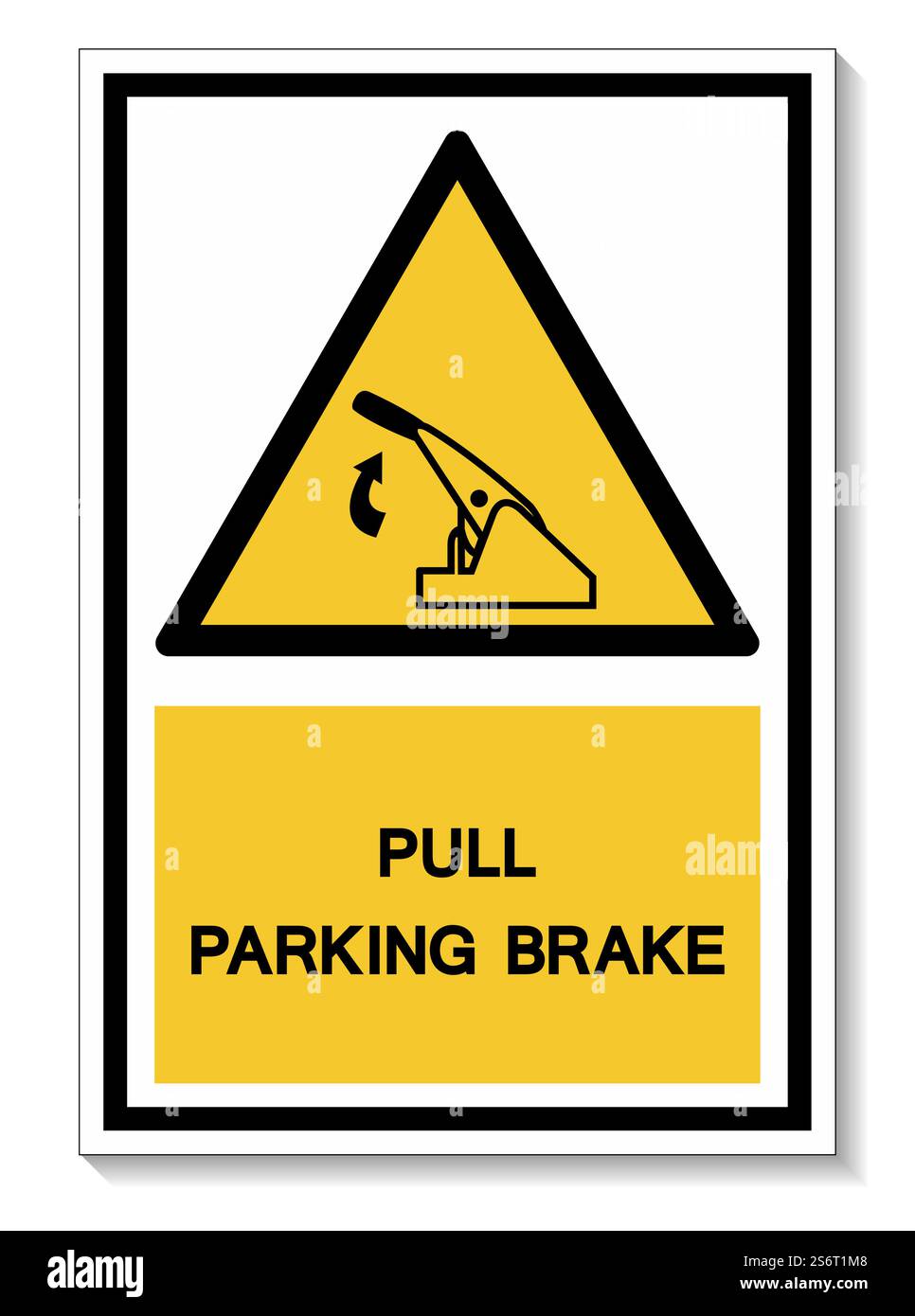 Pull Parking Brake Symbol Sign Isolate On White Background,Vector ...