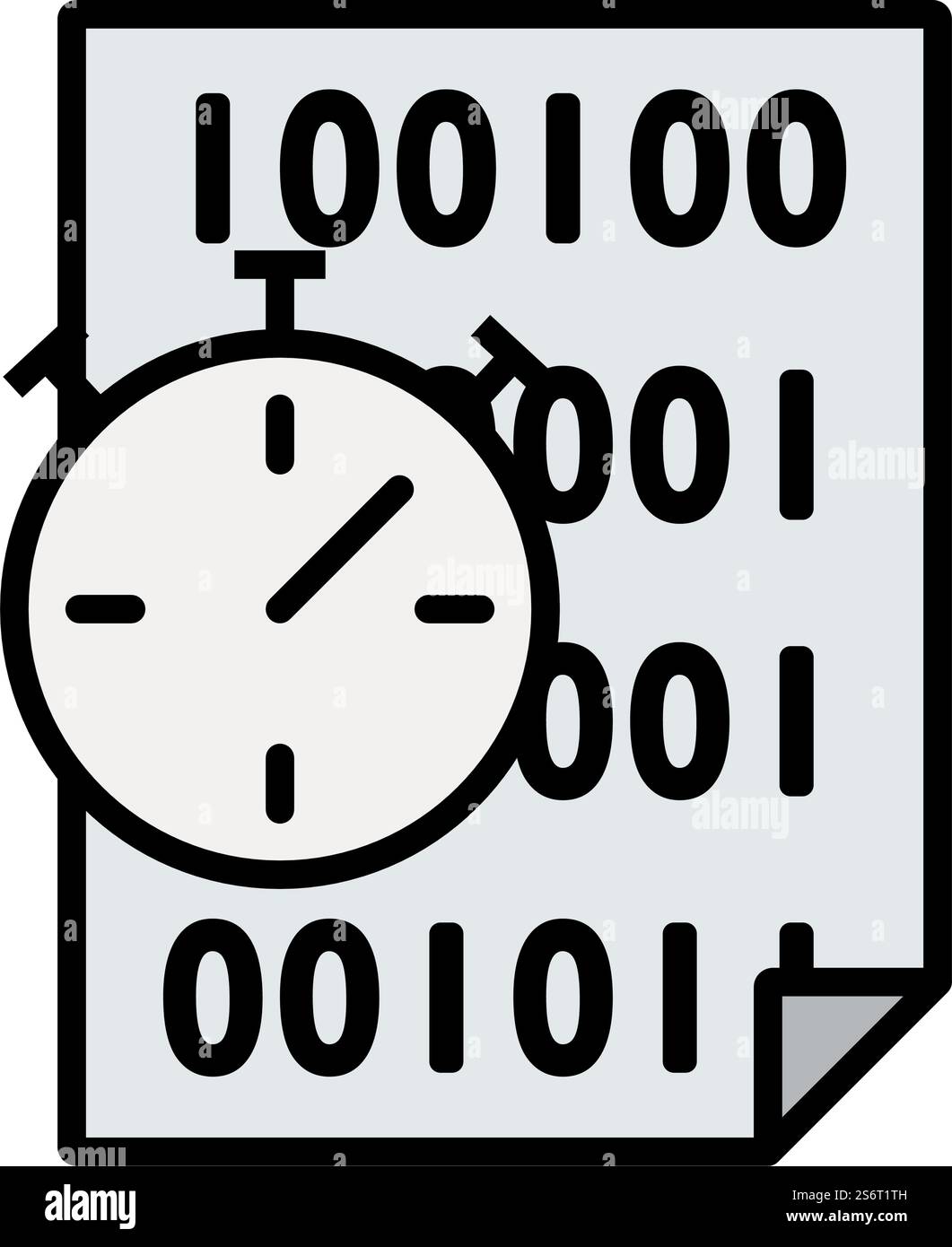 Fast Development Icon. Bold outline design with editable stroke width ...