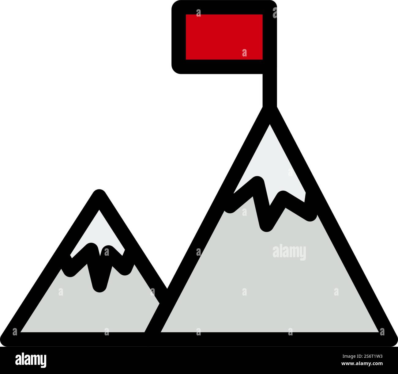 Mission Icon. Editable Bold Outline With Color Fill Design. Vector ...