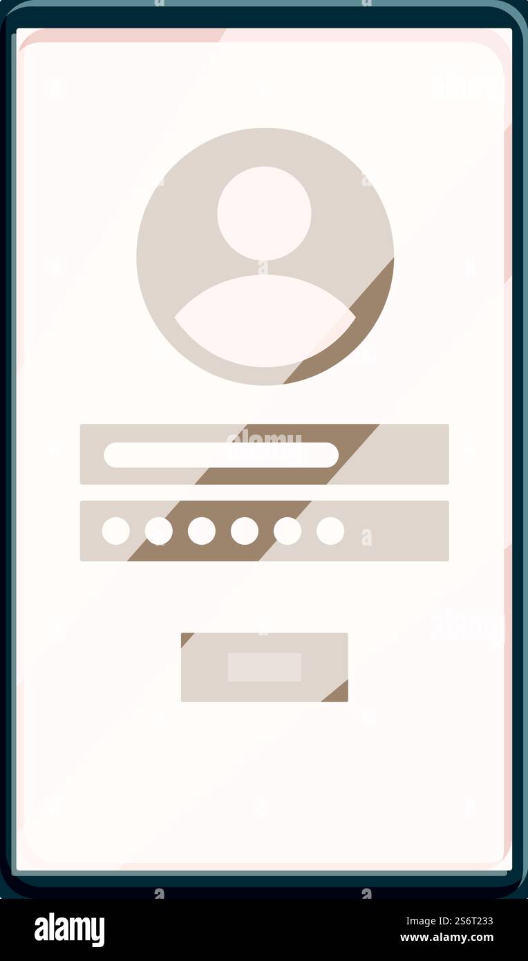 Online register icon cartoon vector. User form. Web login. Online ...