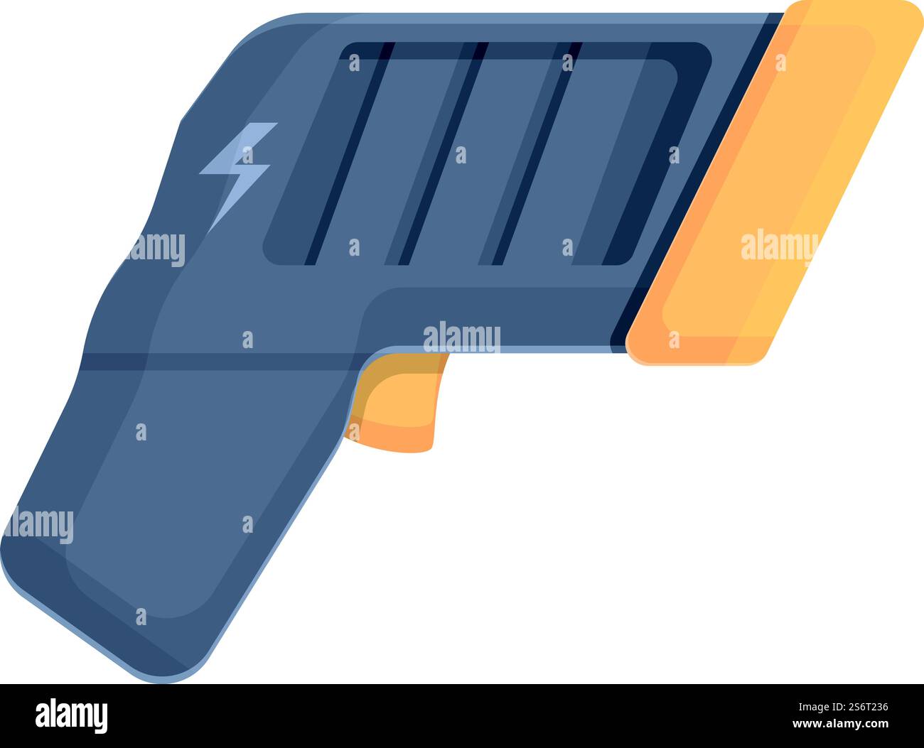Electric pistol icon cartoon vector. Stun gun. Police taser. Electric ... Electric pistol icon cartoon vector. Stun gun. Police taser. Electric ...