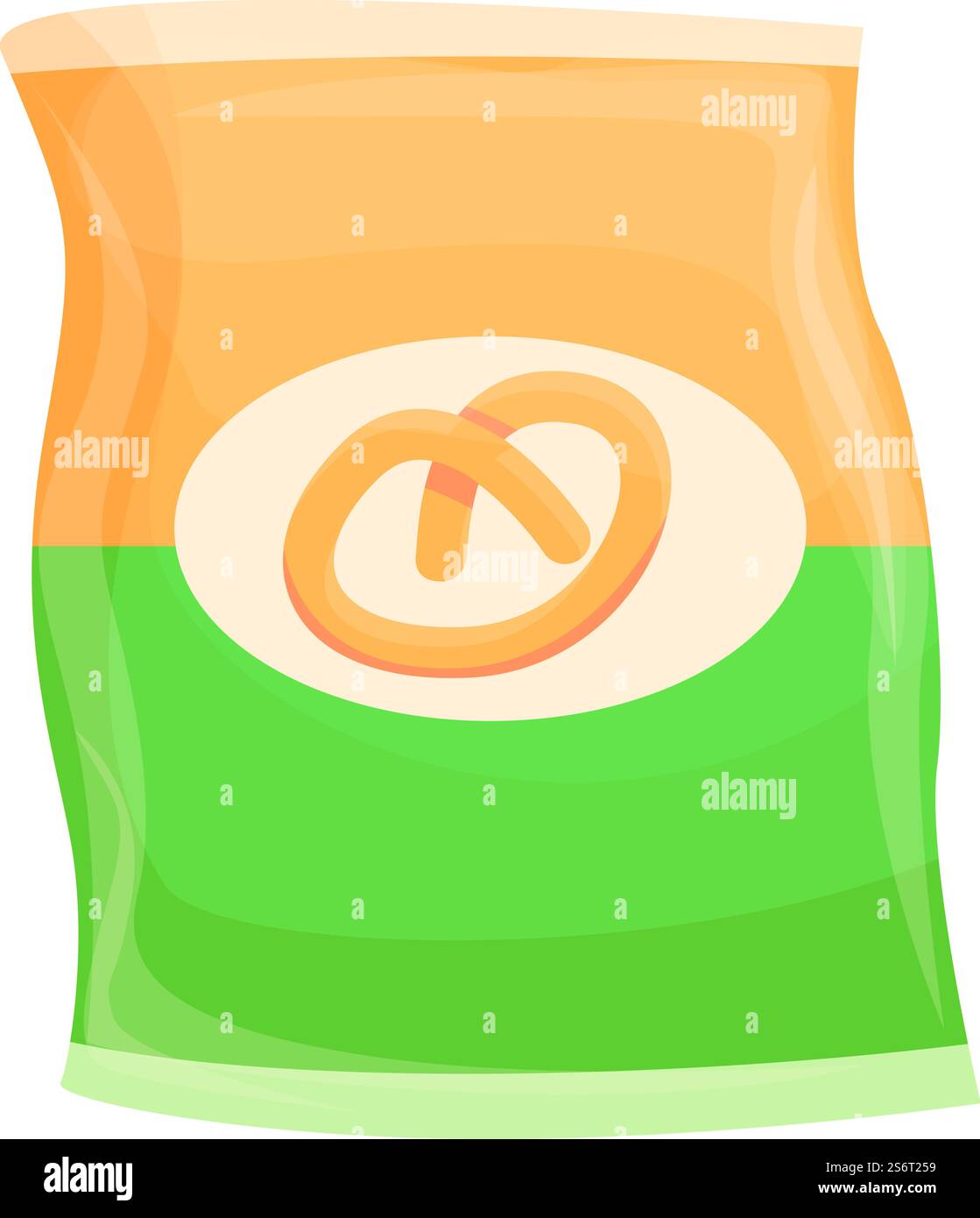 Salty rings icon cartoon vector. Cheese cracker. Dry food. Salty rings ...