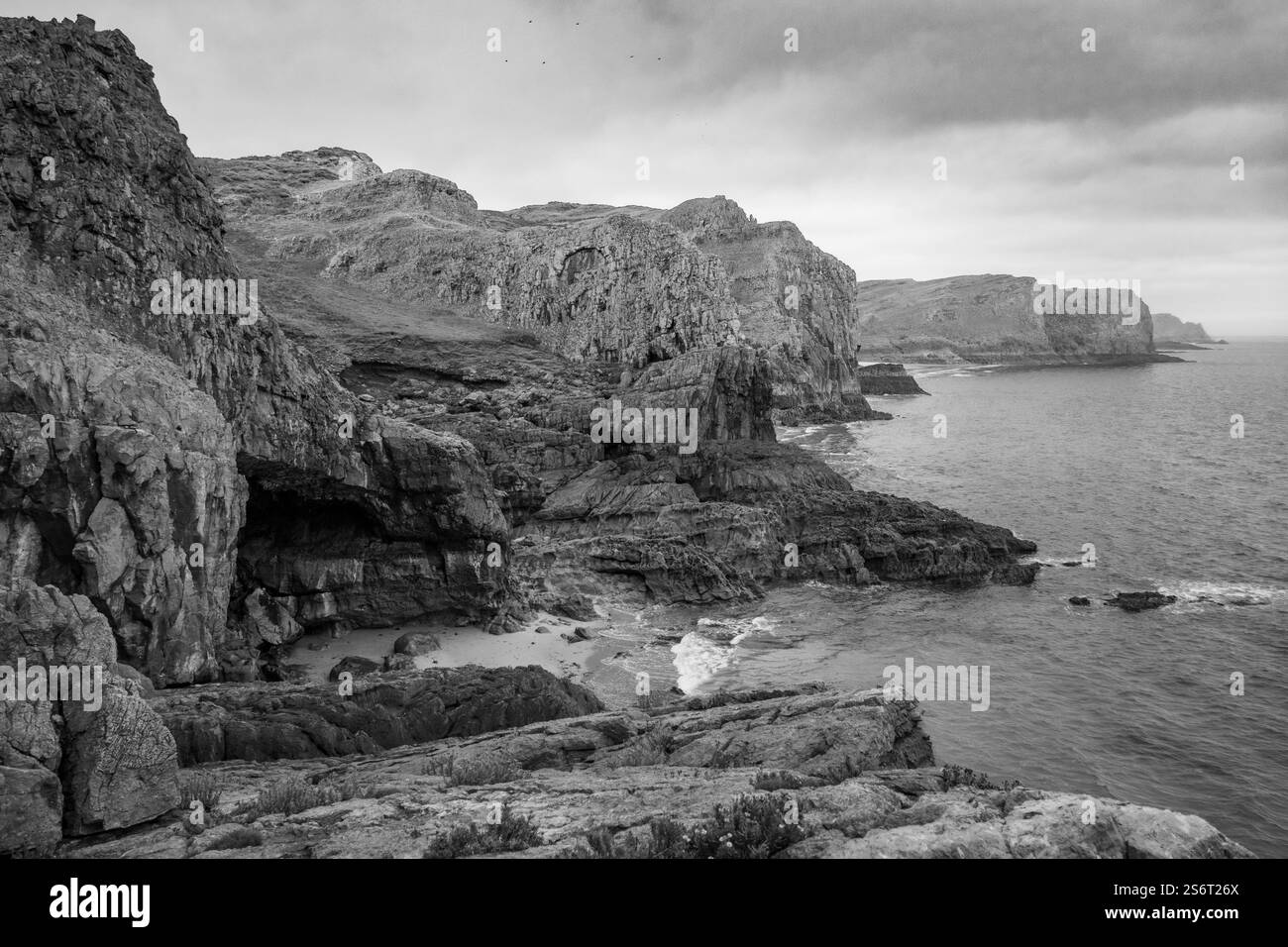Giant's Cave, Gower Peninsula Stock Photo - Alamy