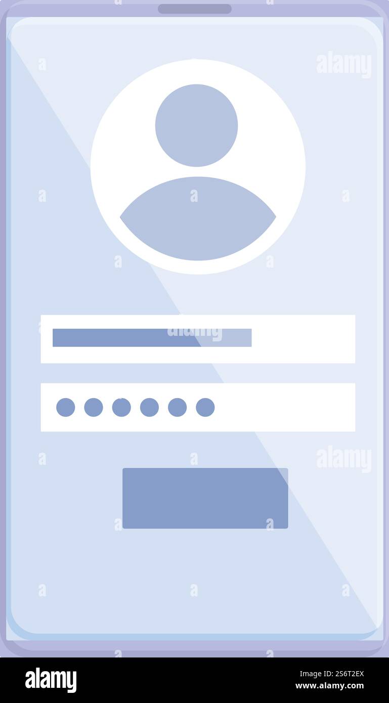 Account register icon cartoon vector. Online form. People login ...