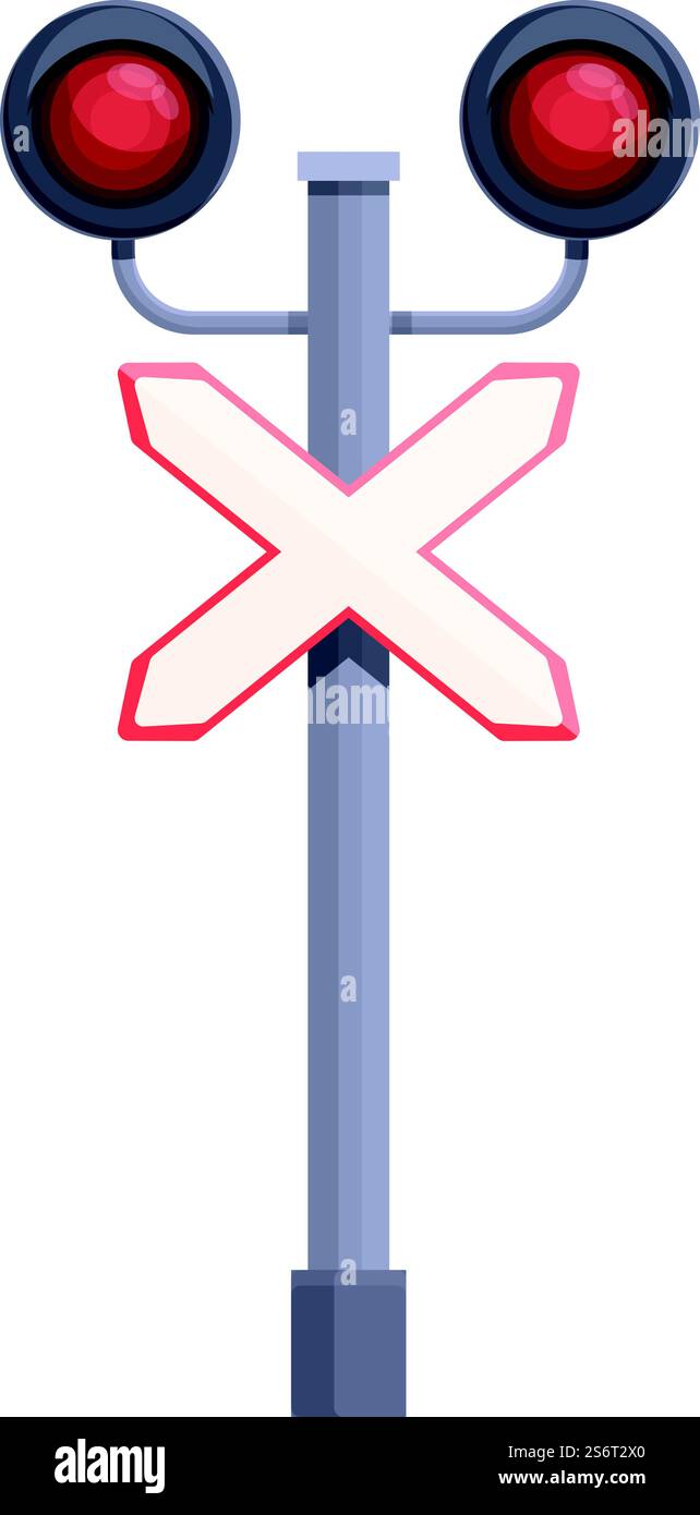 Village rail crossing Stock Vector Images - Alamy