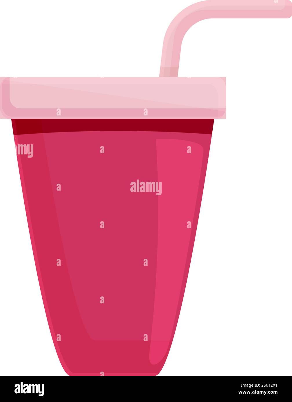 Milkshake icon cartoon vector. Strawberry cocktail. Vanilla smoothie ...