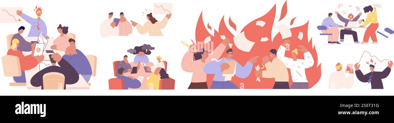 Mad business team angry executive manages hi-res stock photography and ...