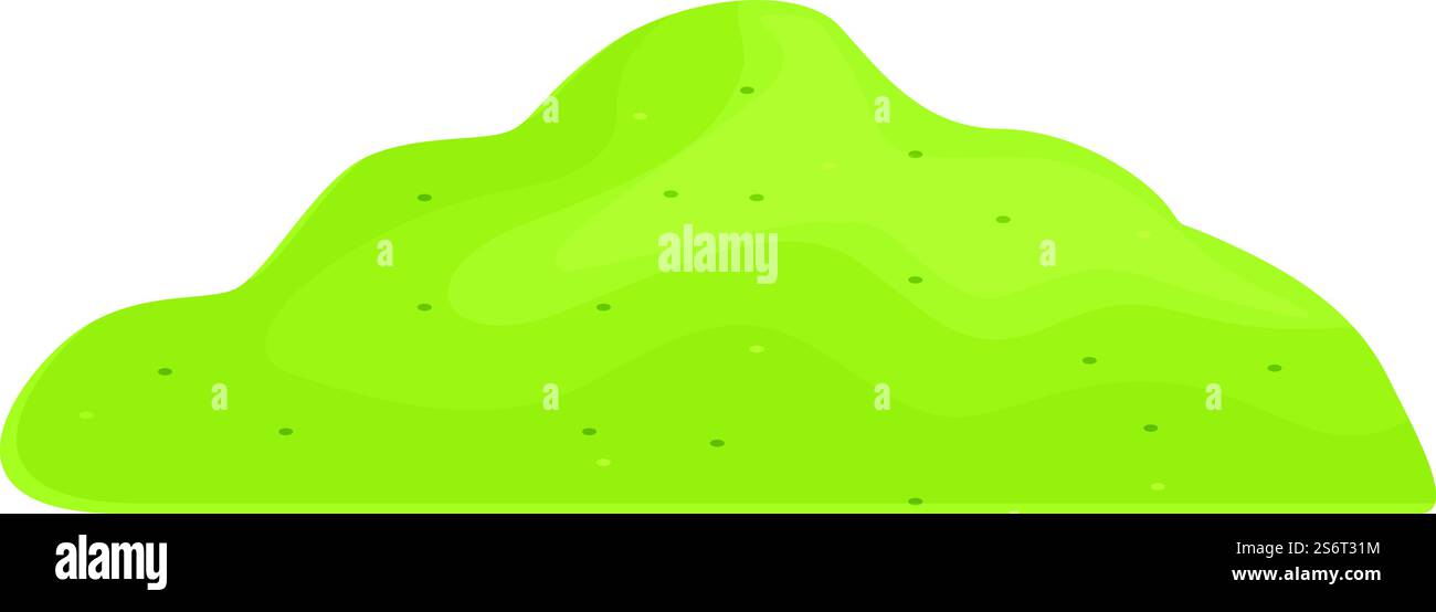 Spirulina powder icon cartoon vector. Seaweed plant. Food algae ...